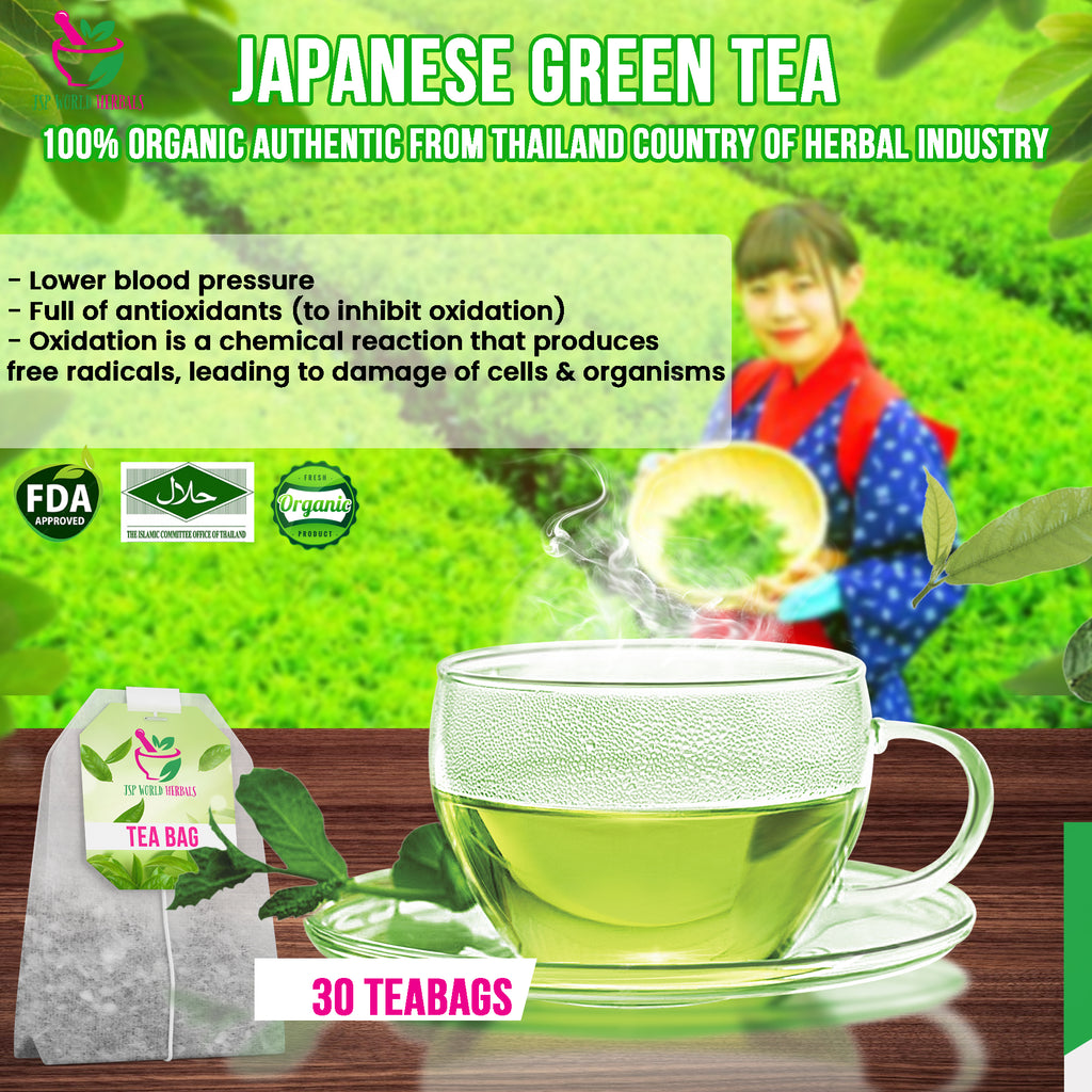 Japanese Green Tea 30 teabags – JSP World Herbals