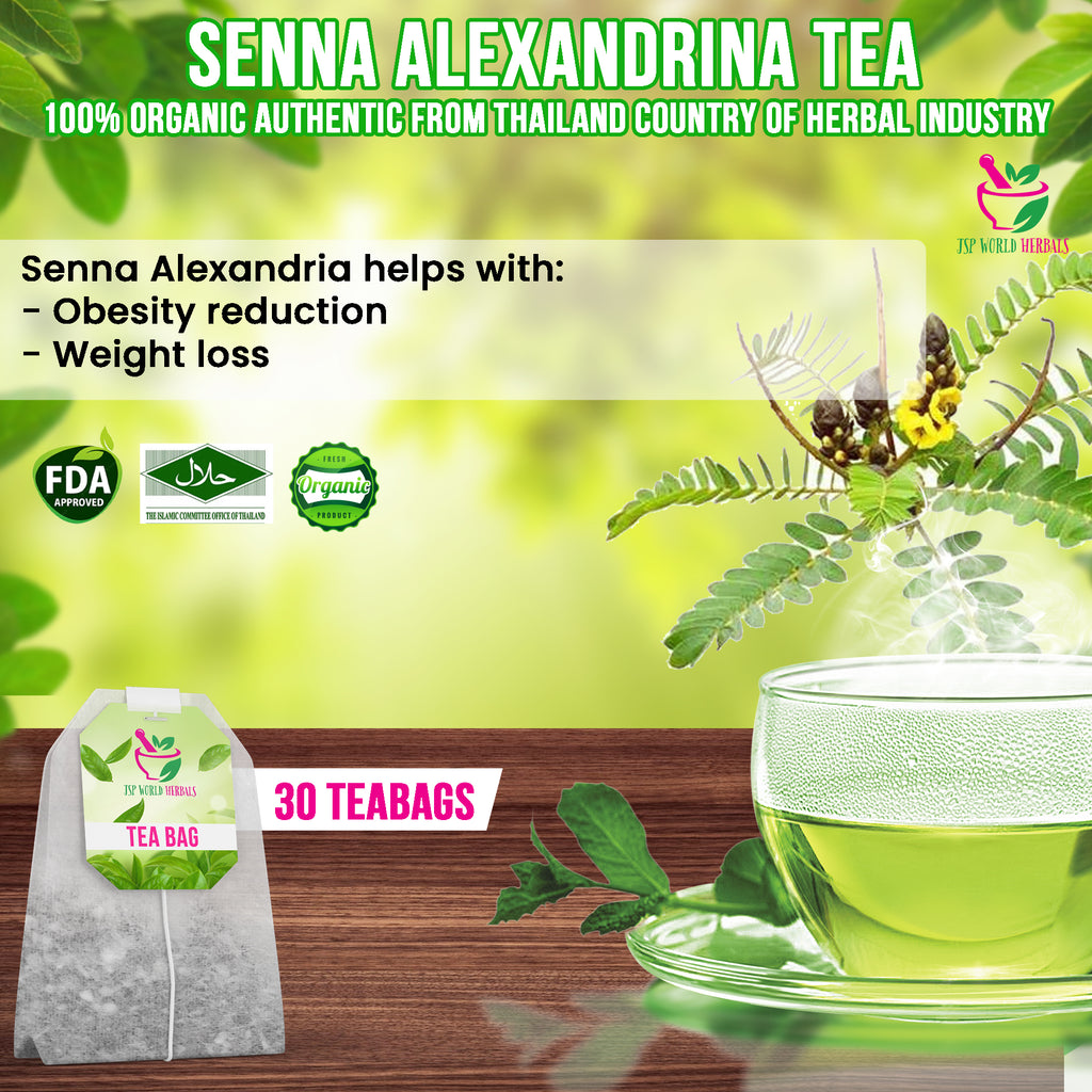 Senna Alexandrina Tea | Thailand Origin, Vegan Friendly | Weight loss ...