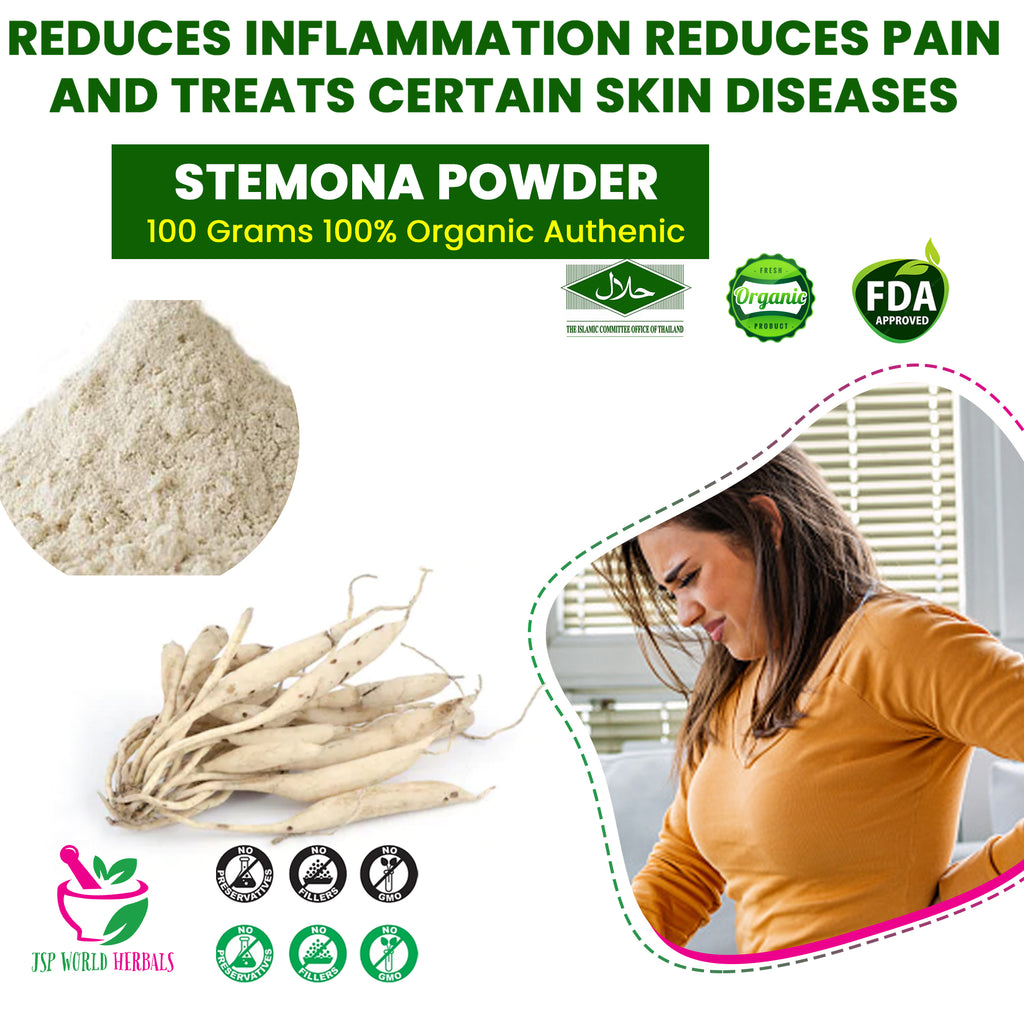 Stemona Powder | Relieve cough, dispel phlegm, | No GMOs, No ...